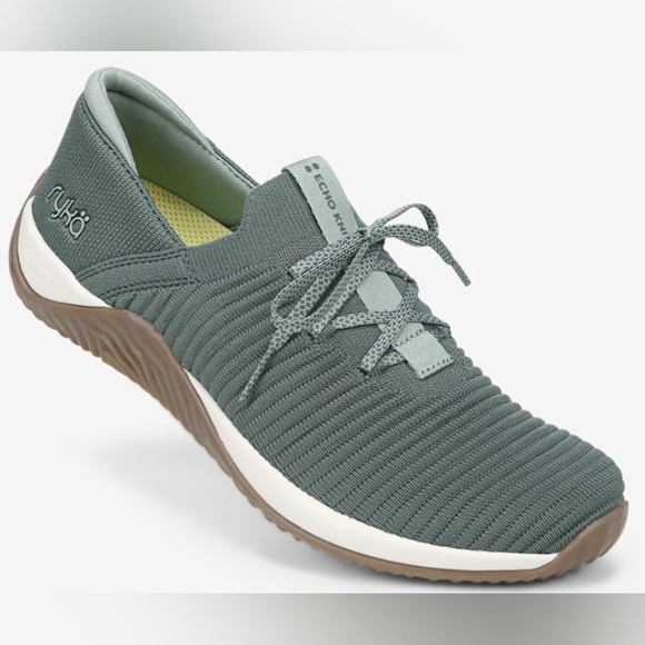 Ryka | Shoes | Ryka Knit Slipon Sneakers With Laces Echo Knit Fit Size ...